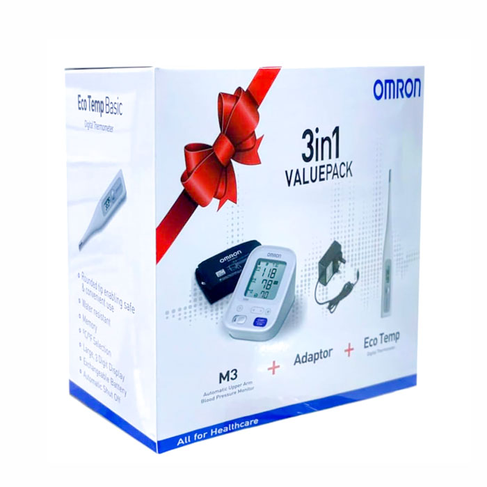 Omron M3 Basic Offer Pack, Omron M3 BP monitor, Adapter and Digital ...